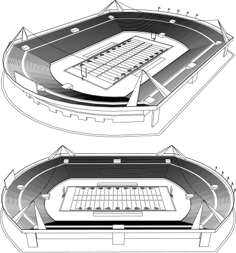 Olympic stadium Royalty Free Vector Image - VectorStock
