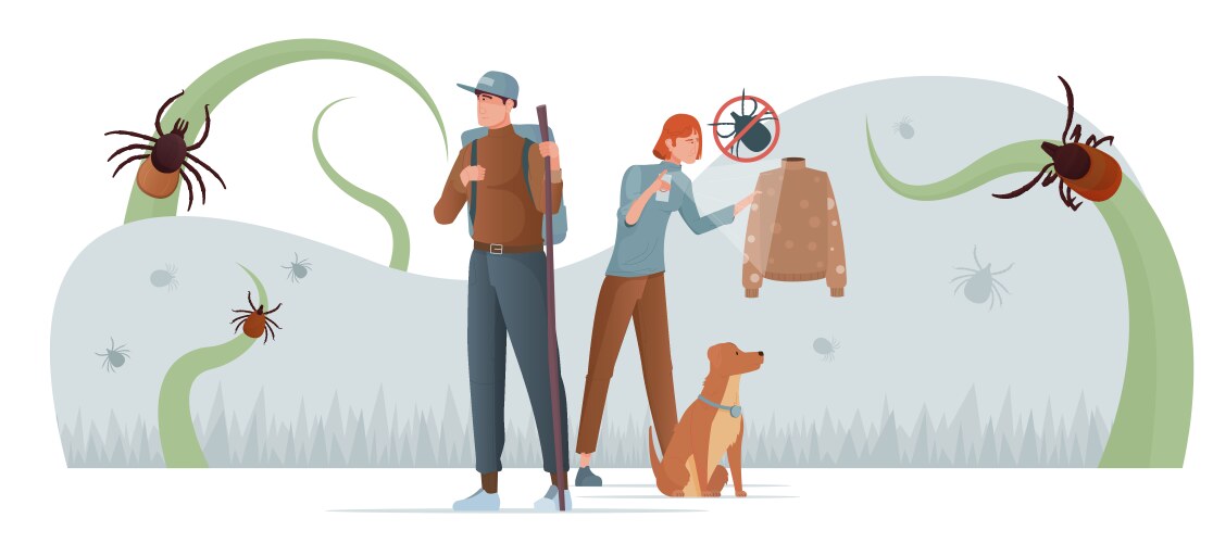 Ticks insect icon set Royalty Free Vector Image