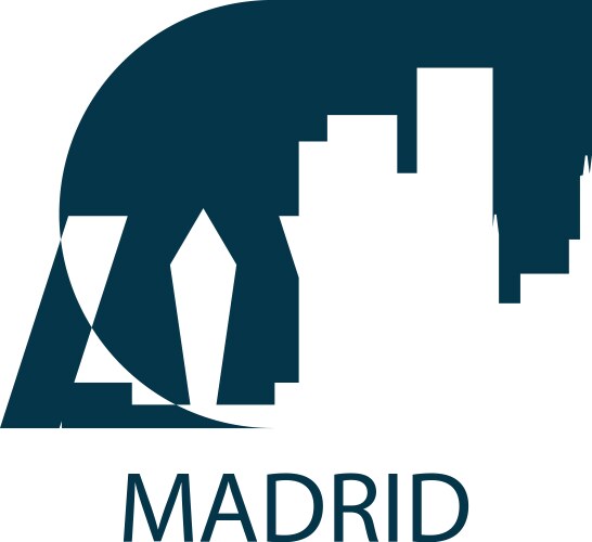 Madrid logo Royalty Free Vector Image - VectorStock