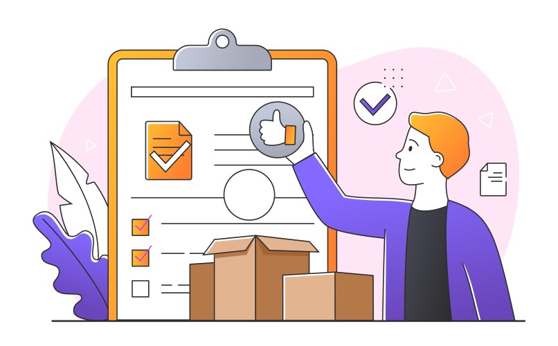 Management process concept Royalty Free Vector Image Management process concept Royalty Free Vector Image