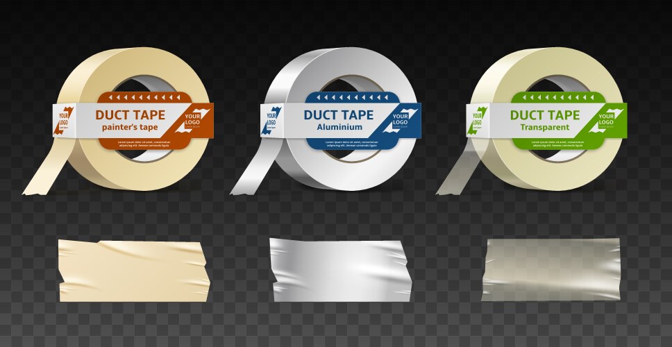 Scotch tape transparent adhesive tapes sticky Vector Image