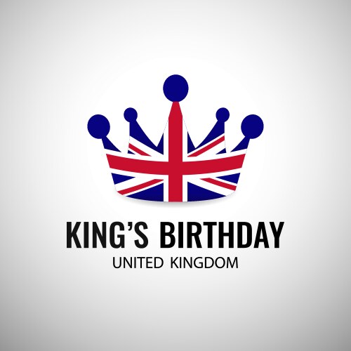 Kings birthday Royalty Free Vector Image - VectorStock