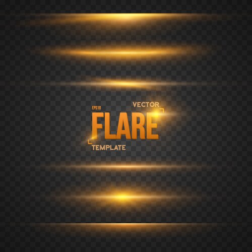 Transparent lens flare effect set Royalty Free Vector Image