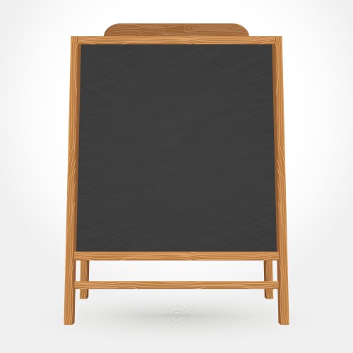 Wooden Cafe Blackboard Menu Royalty Free Vector Image