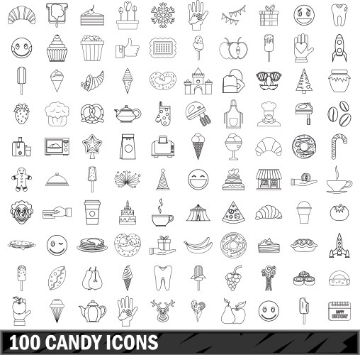 Candy outline Vector Images & Graphics for Commercial Use | VectorStock