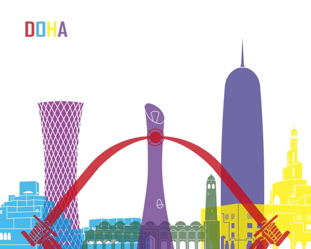 Doha Royalty Free Vector Image - VectorStock