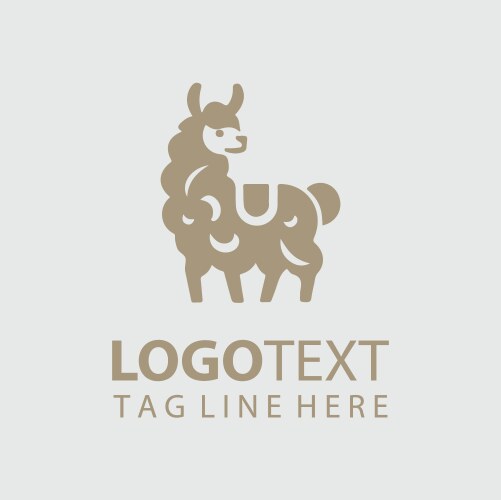 Llama logo Royalty Free Vector Image - VectorStock