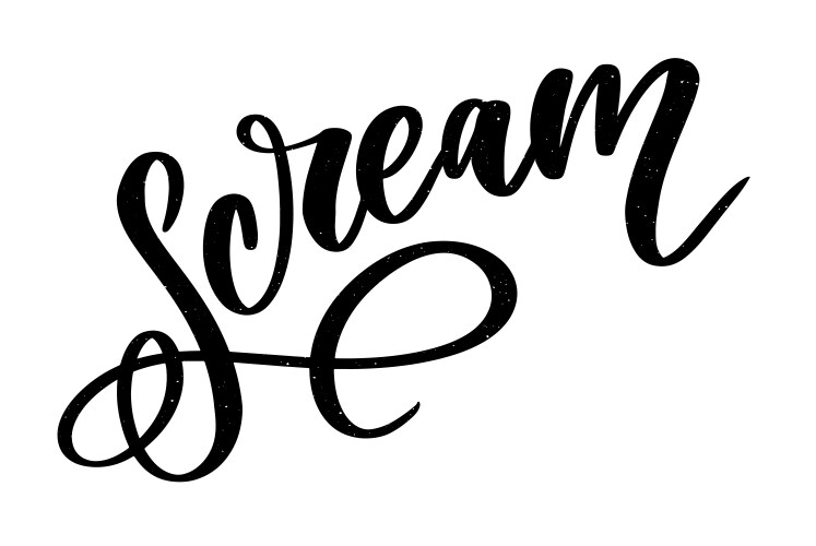 Calligraphy hand drawn capital letter h Royalty Free Vector