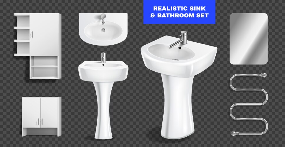 Hygiene bathroom interior composition Royalty Free Vector