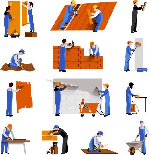 Cartoon utility worker Royalty Free Vector Image