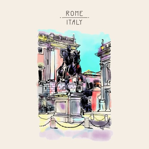 Rome Drawing Vector Images (over 2,900)
