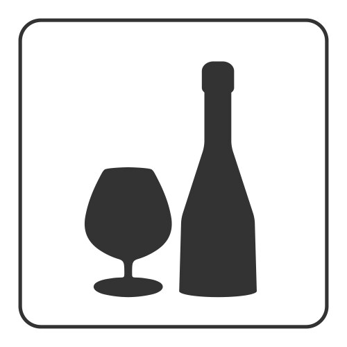 Port wine icon simple style Royalty Free Vector Image