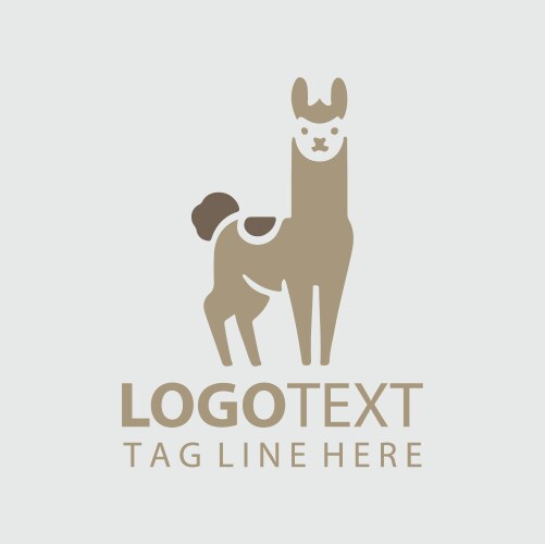 Llama logo Royalty Free Vector Image - VectorStock