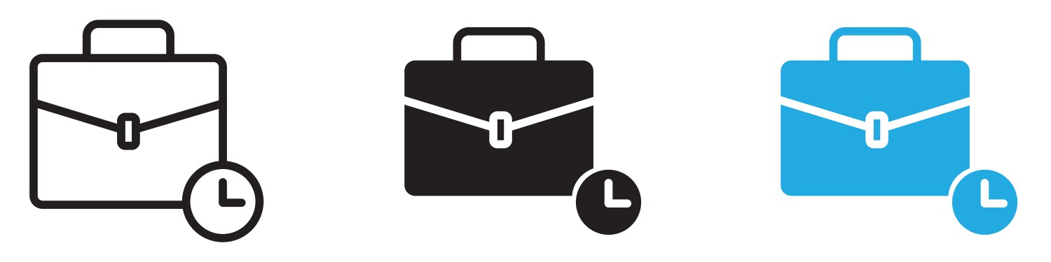 Work experience icon Royalty Free Vector Image