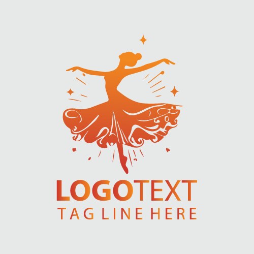 Dancing logo Royalty Free Vector Image - VectorStock