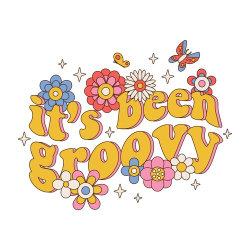 Retro groovy valentines day characters Royalty Free Vector