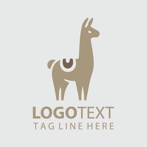 Llama logo Royalty Free Vector Image - VectorStock