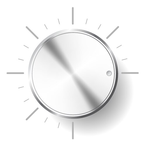 Volume controler with glowing dial 2 Royalty Free Vector