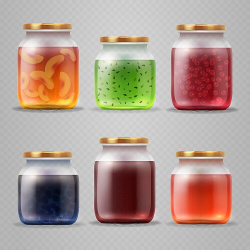 Compote jar Royalty Free Vector Image - VectorStock