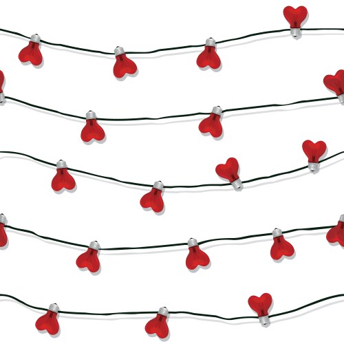 Seamless love background from heart shaped butterf