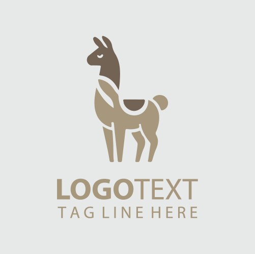 Llama logo Royalty Free Vector Image - VectorStock