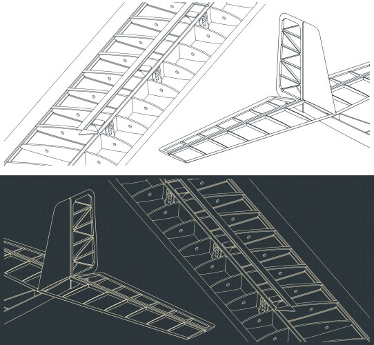 Airplane Blueprints Vector Images (over 720)