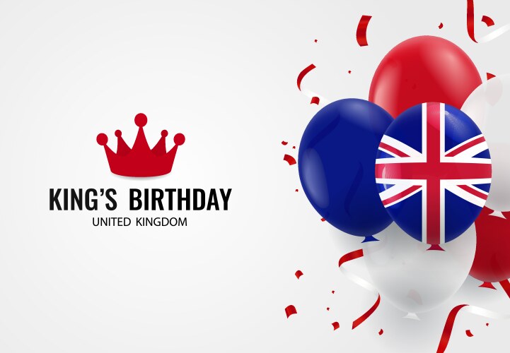 Kings birthday Royalty Free Vector Image - VectorStock