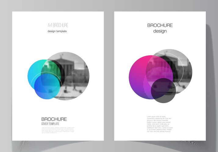 Layout of a4 format modern cover Royalty Free Vector Image