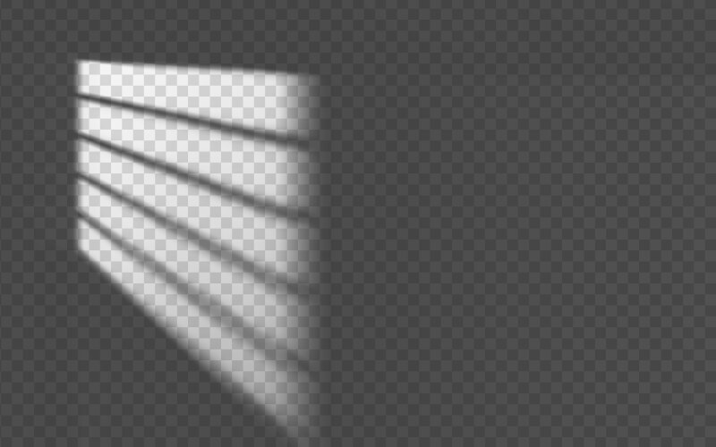 Light effect shadow overlay from blind isolated Vector Image