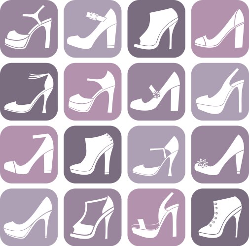 Shoe pattern Royalty Free Vector Image - VectorStock