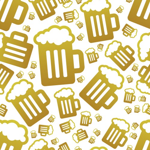 Craft beer brewery seamless pattern Royalty Free Vector