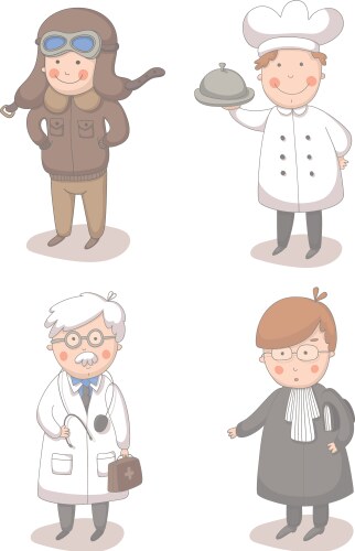 Cartoon of cook Royalty Free Vector Image - VectorStock