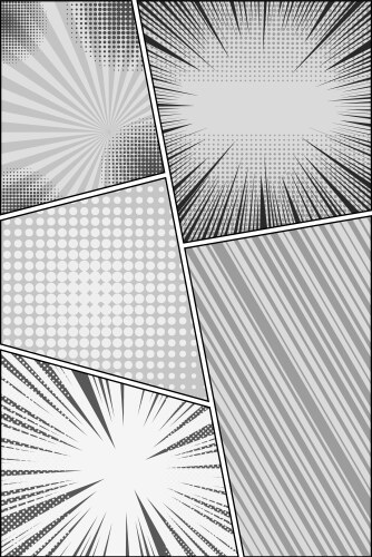 Comic book vertical template Royalty Free Vector Image