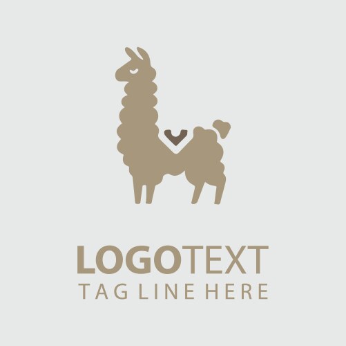 Llama logo Royalty Free Vector Image - VectorStock