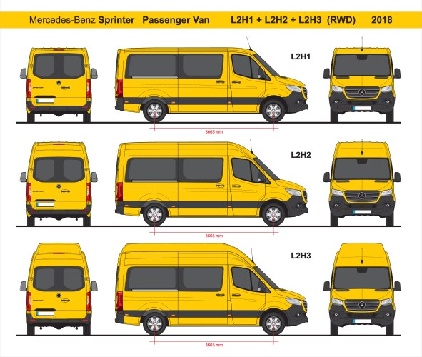 Mercedes Sprinter Template Vector Images (43)