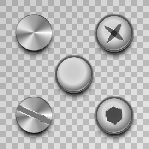 Metal Rivets Circle Vector Images (over 2,000)