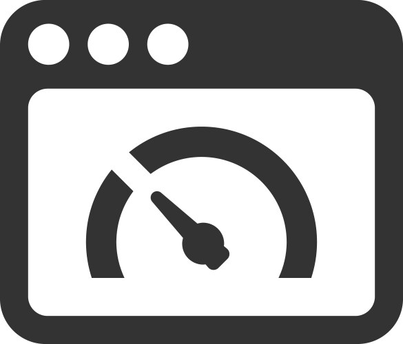 Web speed test icon Royalty Free Vector Image - VectorStock
