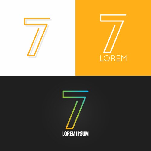Number 7 Logo Vector Images (over 3,700)