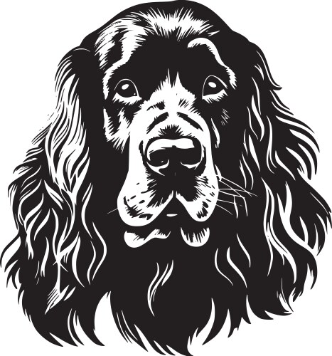 Cocker spaniel - high quality logo ideal Vector Image