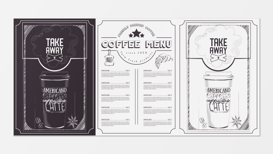 Kids menu Royalty Free Vector Image - VectorStock