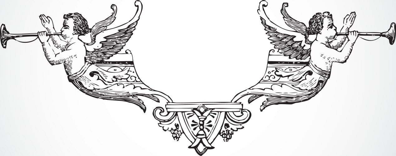 Angel Wings Ornament Vector Images (over 5,300)