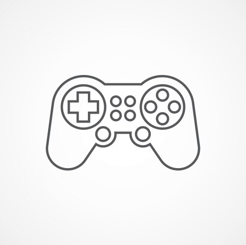 Simple game controller icon Royalty Free Vector Image Simple game controller icon Royalty Free Vector Image
