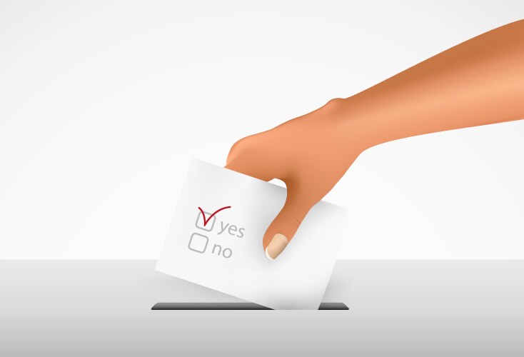Hand with voting sign of india Royalty Free Vector Image