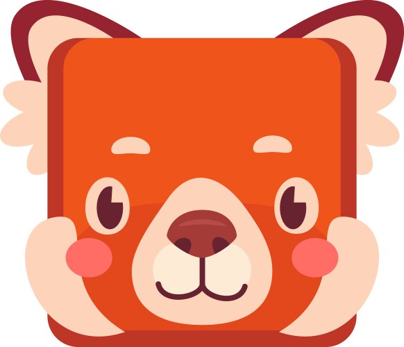 Square dog cartoon Royalty Free Vector Image - VectorStock