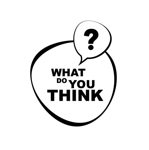 What do you want sign on white background Vector Image