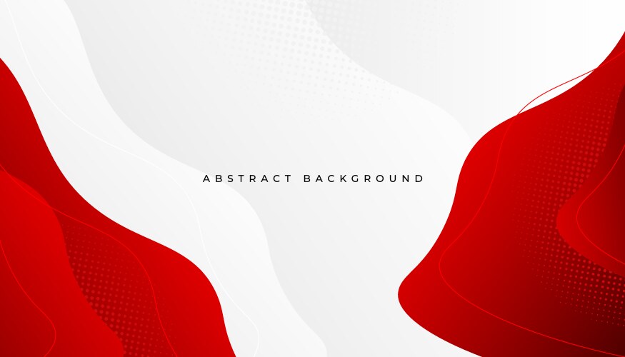 Red stylish wave background for business Vector Image