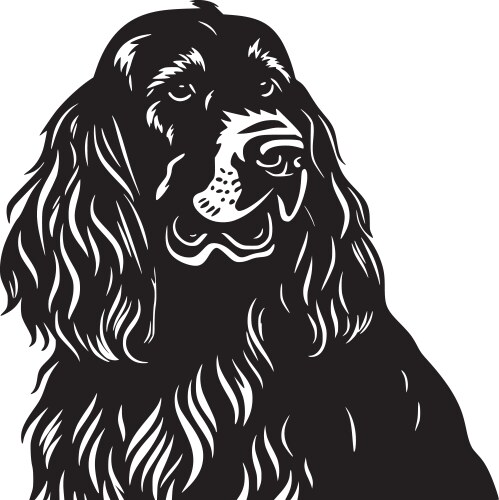 Cocker spaniel - high quality logo ideal Vector Image