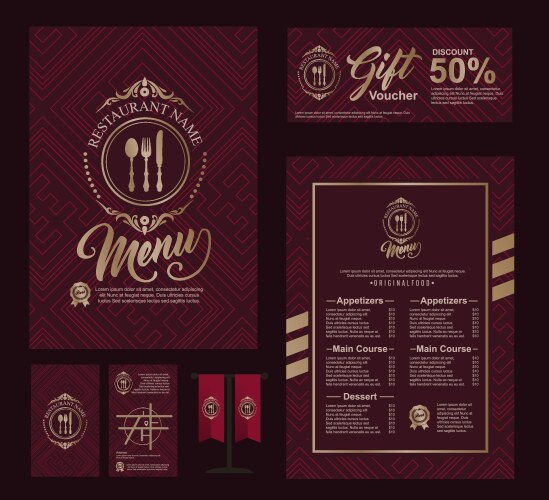 Menu Royalty Free Vector Image - VectorStock