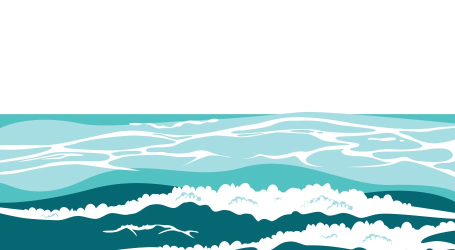 Beautiful sea view water Royalty Free Vector Image
