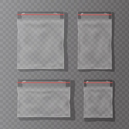 Plastic bag isolated on transparent background Vector Image